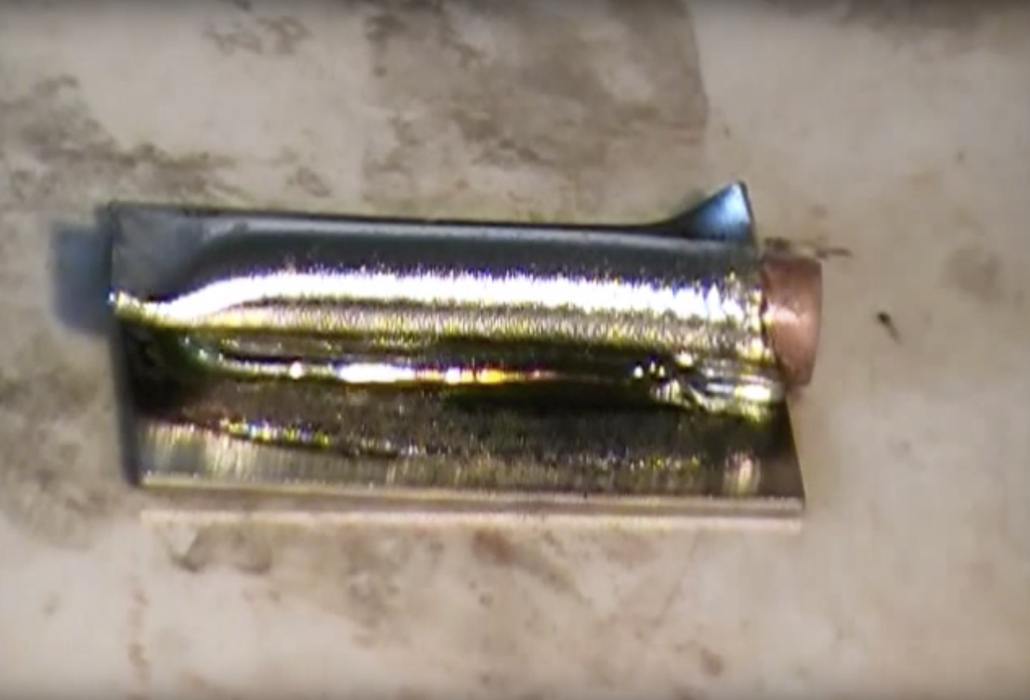 Solder Coated Copper Soldered to Stainless Steel with Superior No. 520B ...